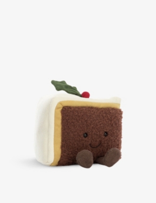 JELLYCAT - Amuseable Slice of Christmas Cake soft toy 10cm | Selfridges.com