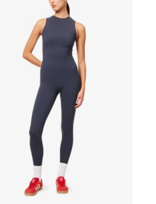 ADANOLA - Ultimate short-sleeved stretch-woven unitard | Selfridges.com