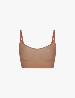 SKIMS - Everyday round-neck stretch-woven bra | Selfridges.com