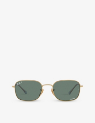 Ray-Ban Brown Gradient Geometric Unisex Sunglasses RB3682
