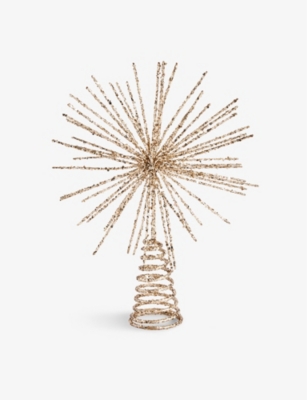 SELFRIDGES EDIT - Starburst metal tree topper 25cm | Selfridges.com