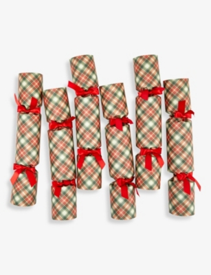 SELFRIDGES EDIT - Traditional Tartan paper Christmas crackers ...