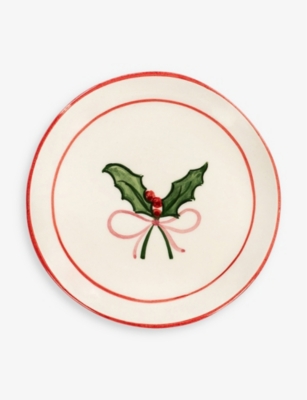 ANNA + NINA - Holly Jolly ceramic breakfast plate 22cm | Selfridges.com