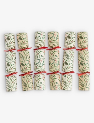 SELFRIDGES EDIT - Rustic Foliage pack of six Christmas crackers ...