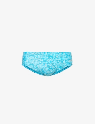 SPEEDO - Abstract-pattern 13.5cm swim briefs | Selfridges.com