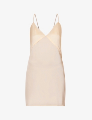 THE NAP CO - Cross-over back stretch-satin nightdress | Selfridges.com