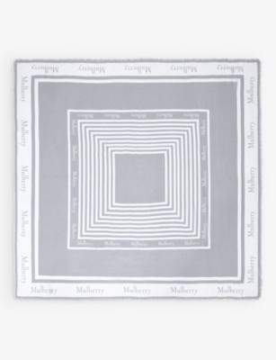 MULBERRY - Square 140 modal and cashmere-blend scarf | Selfridges.com