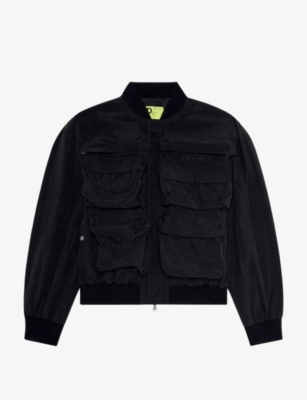 DIESEL - J-Stain logo-embroidered short bomber jacket | Selfridges.com