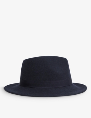 REISS - Ally wide-brim wool fedora hat | Selfridges.com