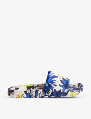 Ted Baker Anniti Floral Print Satin Sliders