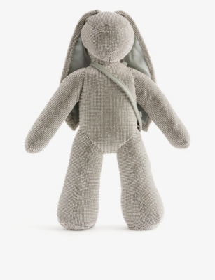 Kara Womens White Bunny Mesh Cross-body Bag | ModeSens