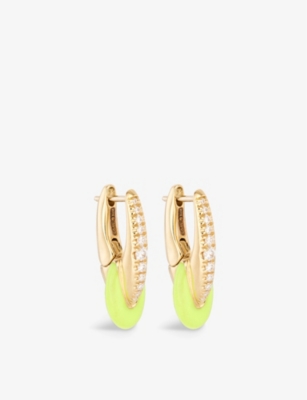 MELISSA KAYE - Ada 18ct yellow-gold and 0.25ct brilliant-cut diamond ...
