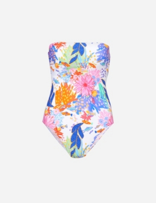 SEAFOLLY - Under The Sea graphic-print stretch-recycled-nylon swimsuit ...
