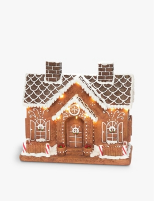 SELFRIDGES EDIT - Fiber optic light-up gingerbread house Christmas ...