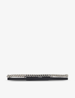 MAJE - Clover chain-embellished metal and leather belt | Selfridges.com