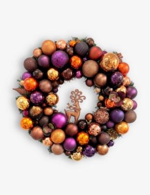 SELFRIDGES EDIT - A Royal Wreath bauble-embellished Christmas wreath ...