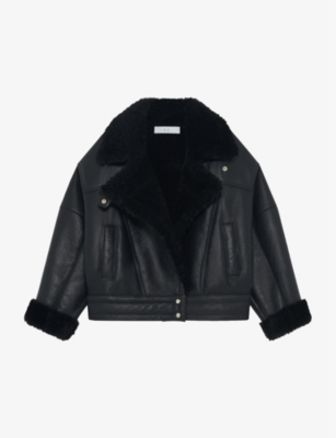 IRO - Octavi oversized sheepskin leather jacket | Selfridges.com