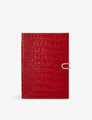 SMYTHSON - 2024 Soho crocodile-embossed leather weekly diary 19cm x ...
