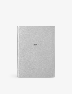 SMYTHSON - 2024 Soho Panama leather weekly diary 19cm x 14cm ...