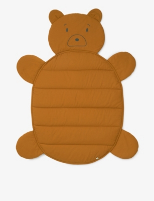 LIEWOOD - Sheldon Bear organic-cotton activity blanket 110cm ...