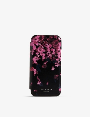 TED BAKER - Anemois flower-border mirrored iPhone 12 Pro phone case ...
