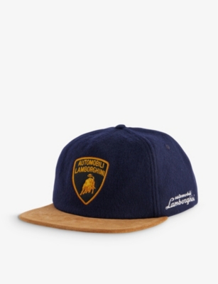 RHUDE - Lamborghini brand-embroidered wool-blend baseball cap ...