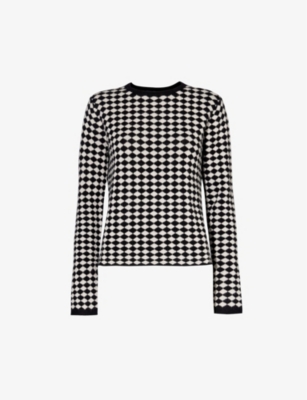 S MAX MARA - Rombi diamond-pattern wool and cashmere jumper ...