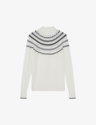 REISS - Sloane fair-isle wool and cashmere-blend jumper | Selfridges.com