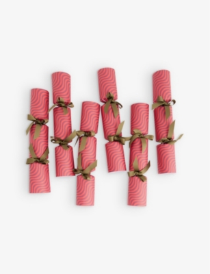 SELFRIDGES EDIT - Waves bow-embellished paper Christmas crackers pack ...