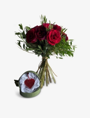 THE REAL FLOWER COMPANY - Simply Red Roses small scented bouquet with ...