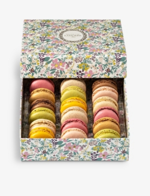 LADUREE - Floral assorted macarons gift box of 18 | Selfridges.com