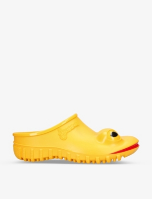JW ANDERSON - JW Anderson x Wellipets Frog hand-painted PVC clogs ...