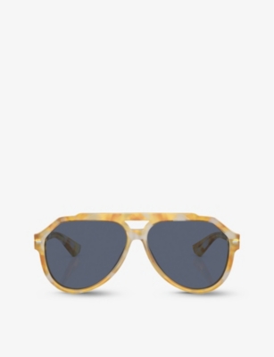 DOLCE & GABBANA - DG4452 aviator acetate sunglasses | Selfridges.com