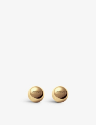 VERSACE Sphere metal stud earrings Selfridges