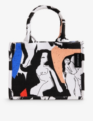 NEWGEN - NEWGEN30 x Roksanda graphic-print cotton tote bag | Selfridges.com