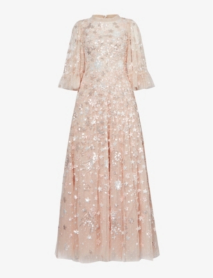 Needle & Thread Needle And Thread Womens Pebble Constellation Sequin-emebellished Recycled ...