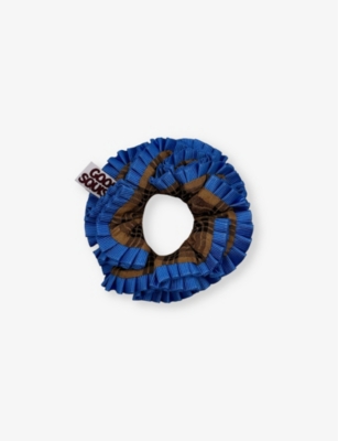 GOOD SQUISH - Bedraggled frilled cotton-blend scrunchie | Selfridges.com