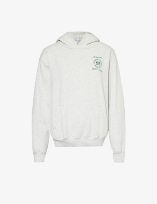 SPORTY & RICH - Crest brand-print cotton-blend hoody | Selfridges.com