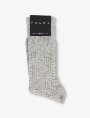 FALKE - Chunky branded-sole cotton-blend socks | Selfridges.com