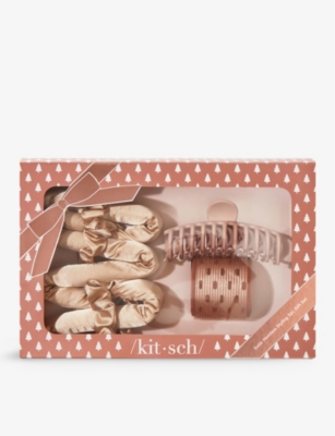 Kitsch Satin Heatless Styling Limited-edition Gift Set In White | ModeSens