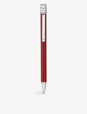 CARTIER - Santos de Cartier small palladium ballpoint pen | Selfridges.com