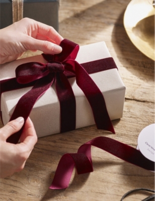 THE WHITE COMPANY - Claret velvet ribbon 5m | Selfridges.com
