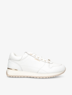 CARVELA - Track Star logo-embellished leather low-top trainers ...