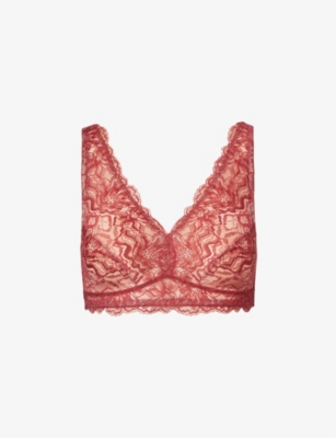 HANRO - Solene floral-pattern stretch-lace bra | Selfridges.com