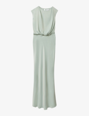 REISS - Rupa draped woven maxi dress | Selfridges.com