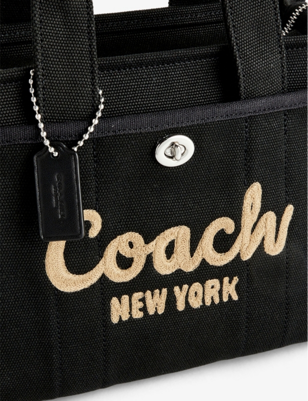 COACH - Cargo 34 logo-embroidered detachable-strap canvas tote bag ...