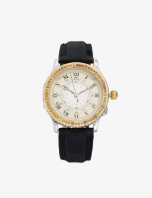 RESELFRIDGES WATCHES - Pre-loved Longines Hour Angle 18ct yellow gold ...
