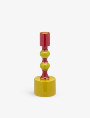 ANNA + NINA - Richie small aluminium candle holder 17.5cm | Selfridges.com