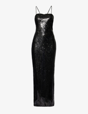 4TH & RECKLESS - Bec cross-over back sequin-embellished maxi dress ...