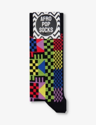AFROPOP SOCKS - Graphic-pattern stretch-cotton blend socks | Selfridges.com